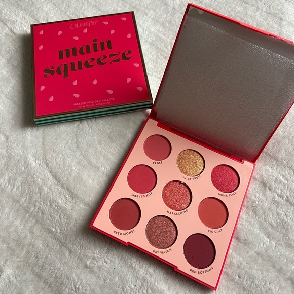Colourpop | Makeup | Colourpop Red And Gold Eyeshadow Palette With 9 ...